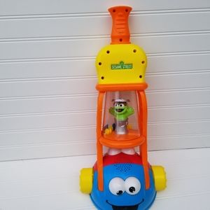 Sesame Street | Toys | Vtg Sesame Street Kids Push N Play Vacuum Toy ...